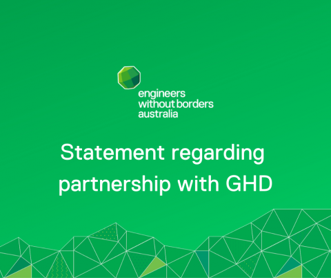 Cessation of GHD Partnership - Engineers Without Borders Australia