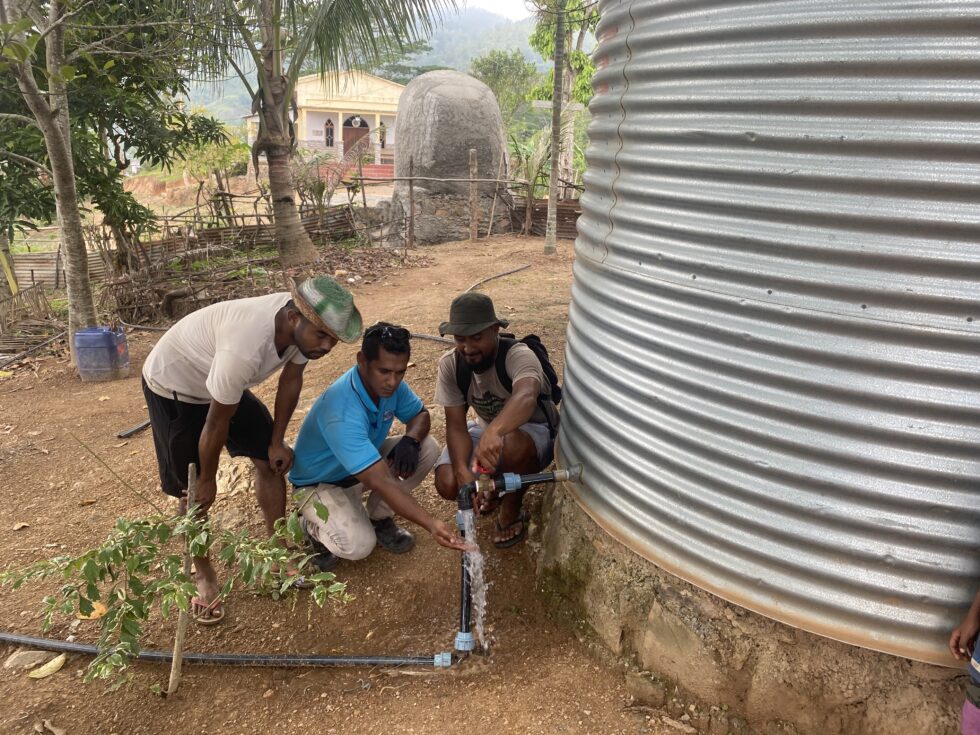 Building a reliable water supply for the residents of Darlau, Timor ...
